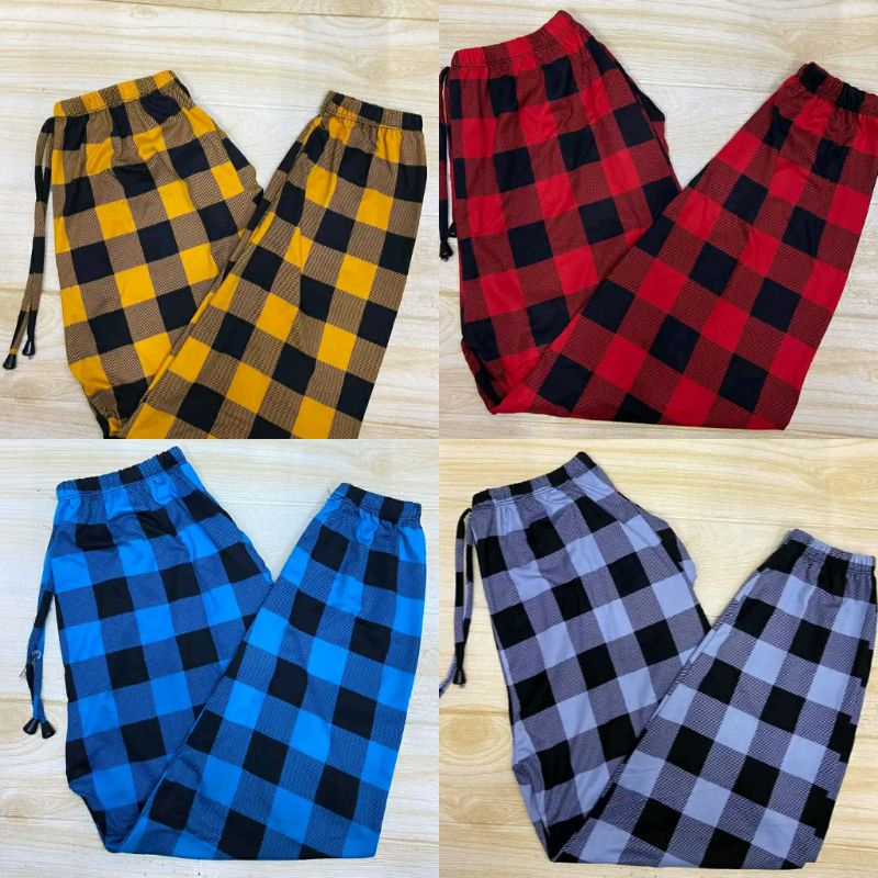 CHECKERED JOGGER for women (cotton spandex) | Shopee Philippines