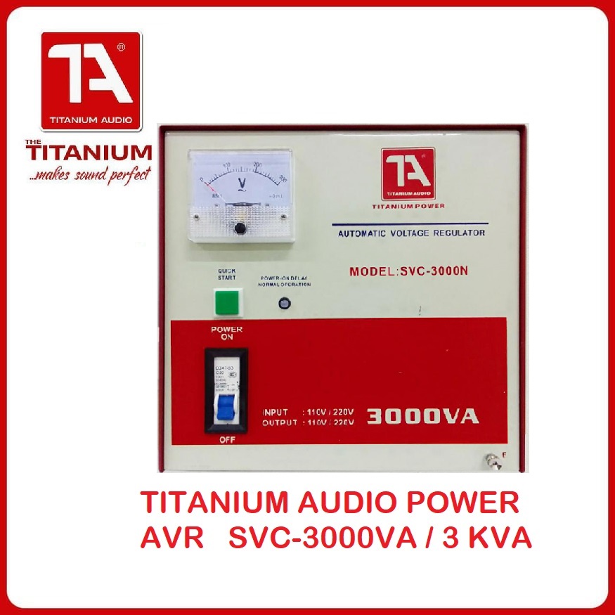 TITANIUM AUDIO POWER AVR 3KVA SVC-3000VA AUTOMATIC VOLTAGE REGULATOR | Shopee Philippines