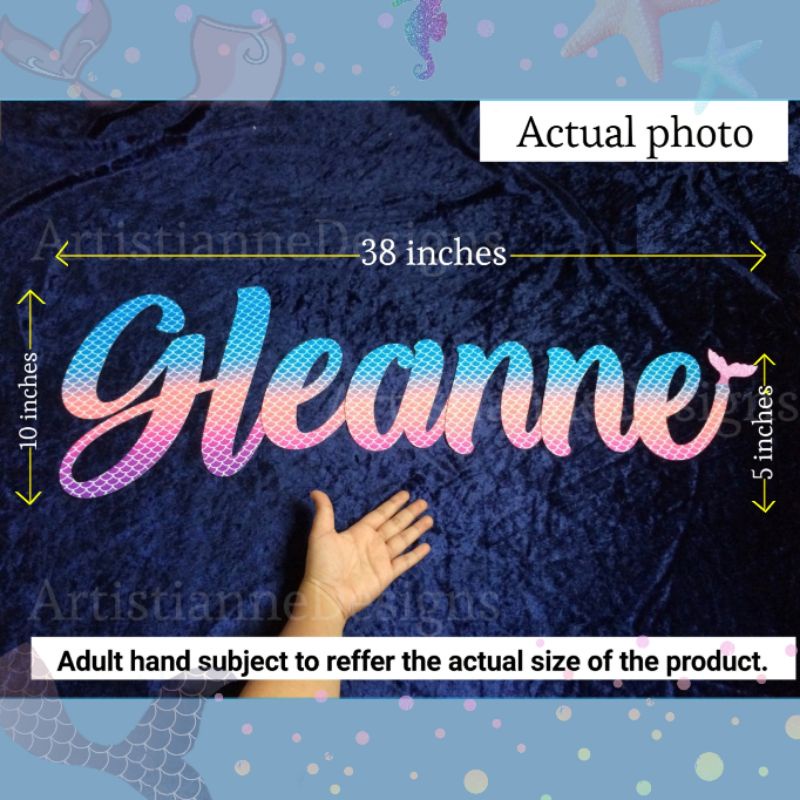 backdrop BIG cut out letters banner glittered board or printed buyers ...