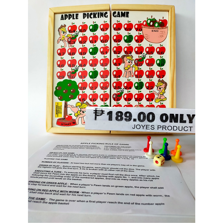 APPLE PICKING BOARDGAMES (PINK HORSE) | Shopee Philippines