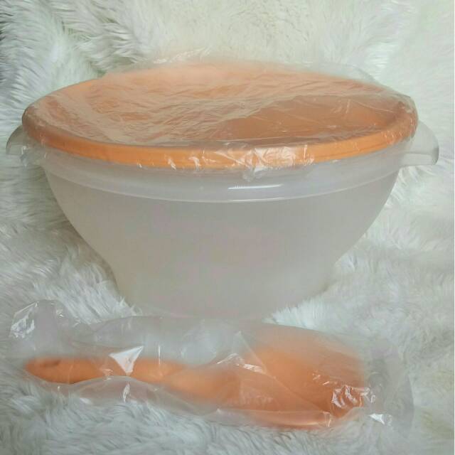 Tupperware Rice Place Bloosom Orange Series With Sponge | Shopee ...