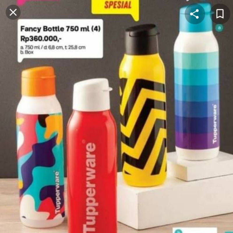 Fancy Bottle Tupperware 750ml | Shopee Philippines