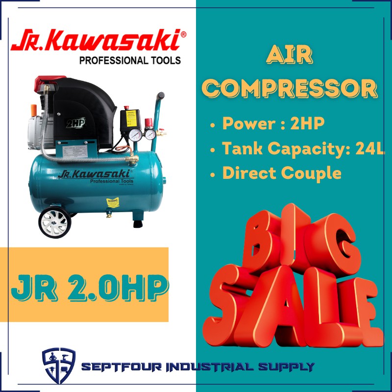 JR Kawasaki 2Hp Direct Couple Air Compressor | Shopee Philippines