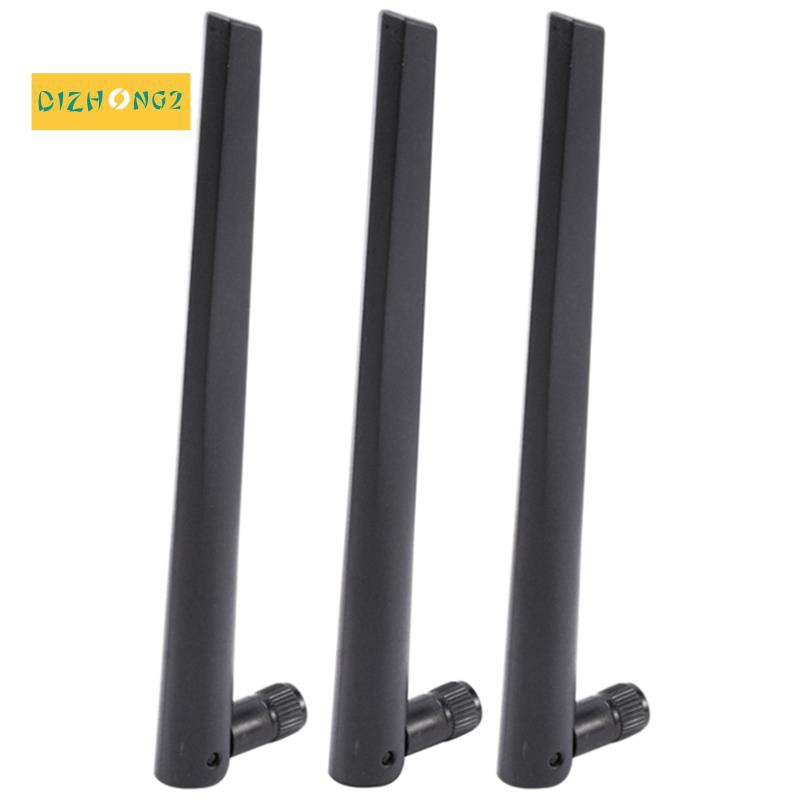 3 PCS New Metal WiFi Antenna of RP-SMA Interface with 5DBi 2.4G/5G Dual-Band Wireless Wifi ...