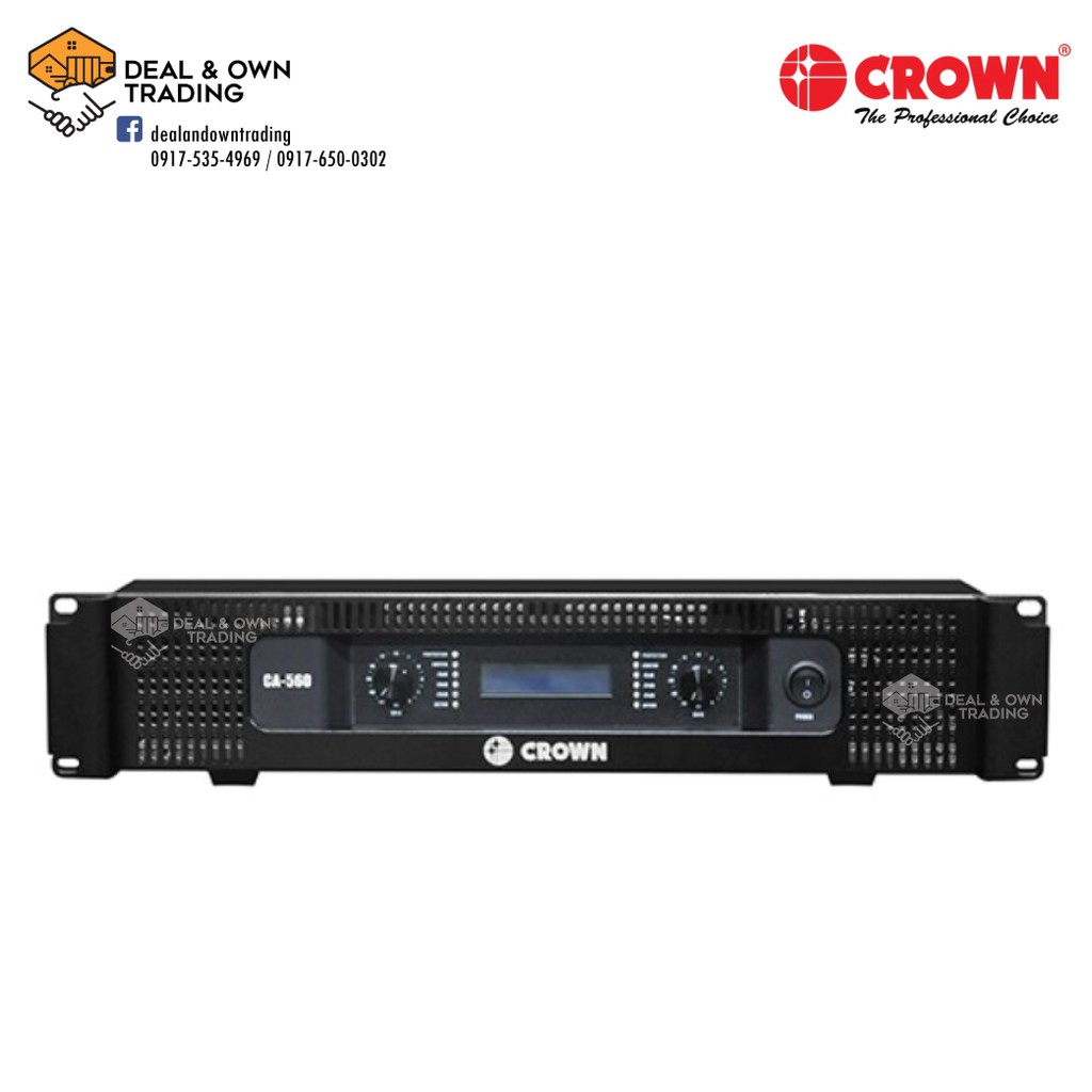 Crown CA-560 560W X 2 RMS Digital Power Amplifier | Shopee Philippines