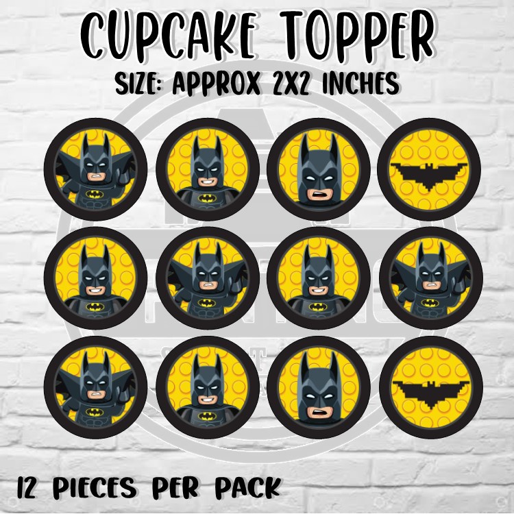 Batman theme cupcake topper | Shopee Philippines