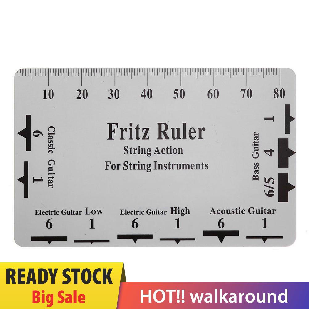 WALK 2021 NEW Portable Fritz Ruler Guitar Bass String Action Gauge ...