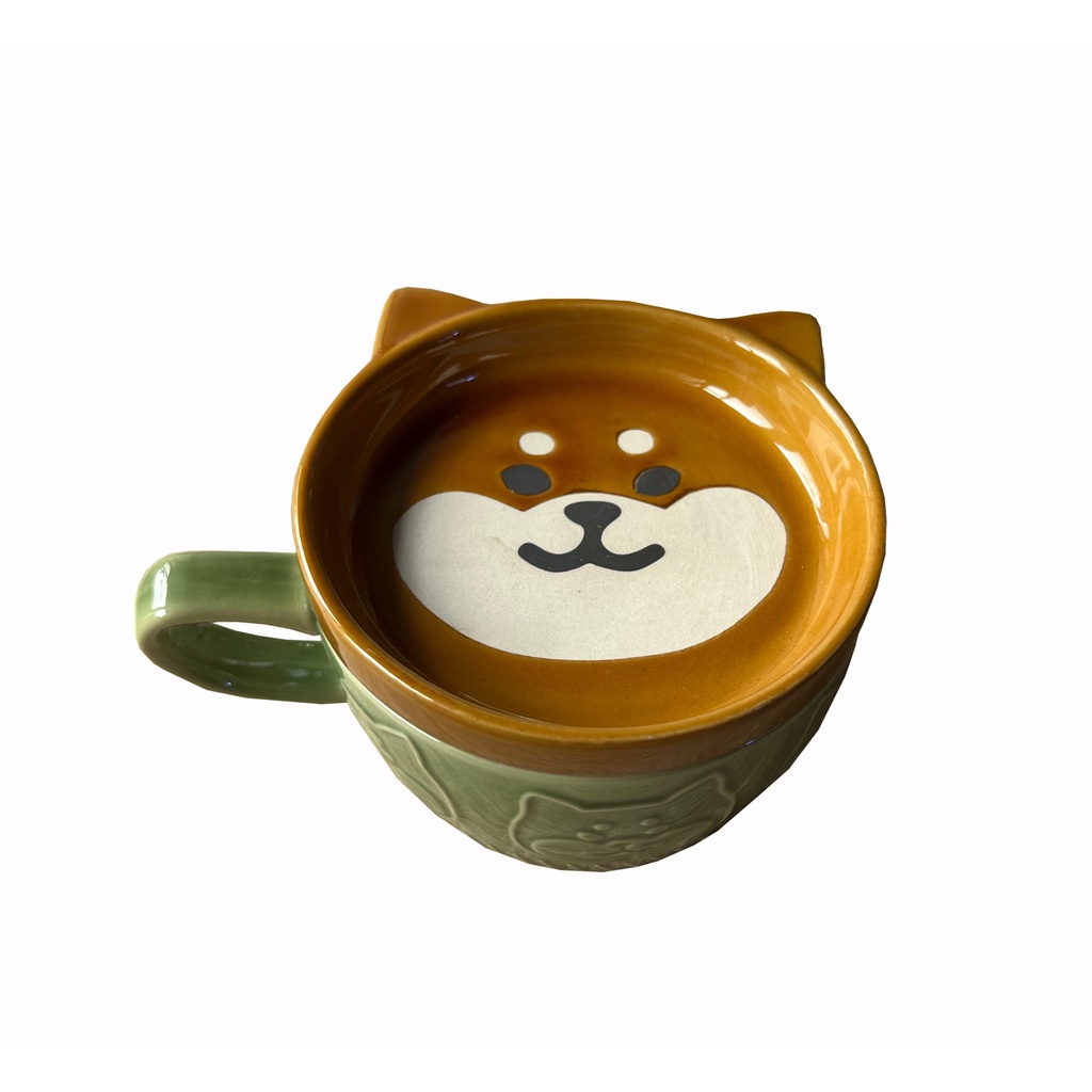 CJK Cute Japanese cartoon ceramic mug cat dog panda ceramic mug ...