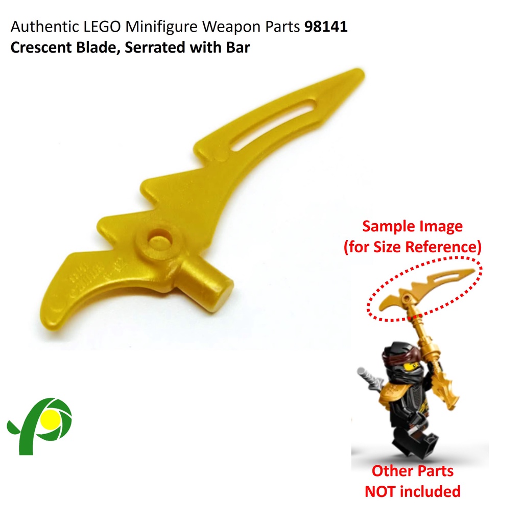 LEGO Weapon Parts 98141 Crescent Blade with Bar | Shopee Philippines
