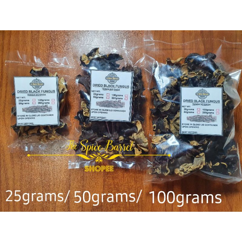 Dried Black Fungus/Tenga ng Daga | Shopee Philippines