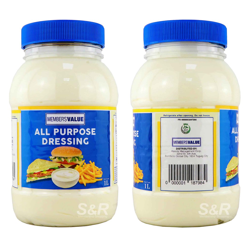 Mayonaise All Purpose Dressing 1L | Shopee Philippines