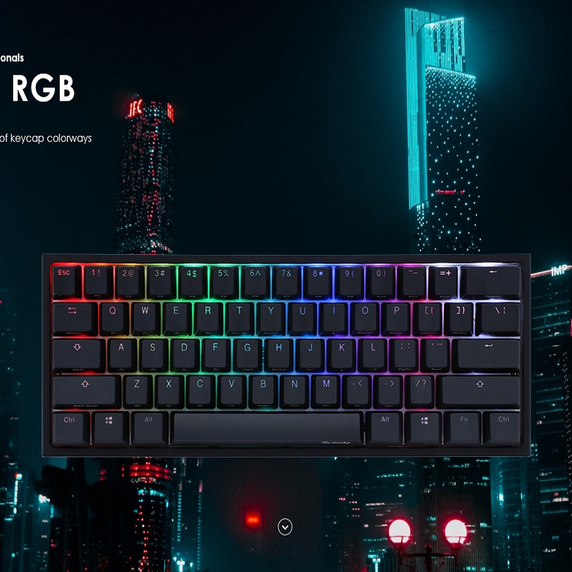 Ducky ONE 2 MINI RGB BLACK CHERRY MX SILENT RED DKON2061ST-SUSPDAZT1 ...