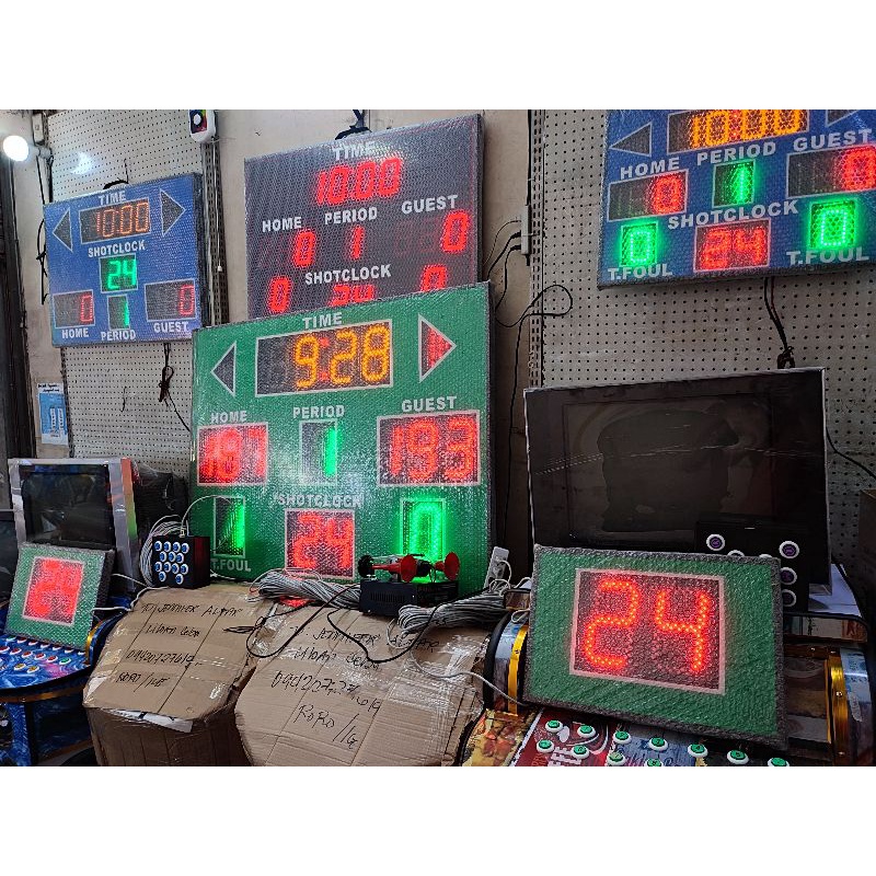 Digital Scoreboard Basketball Timer T.Foul.with Separated Shotclock ...