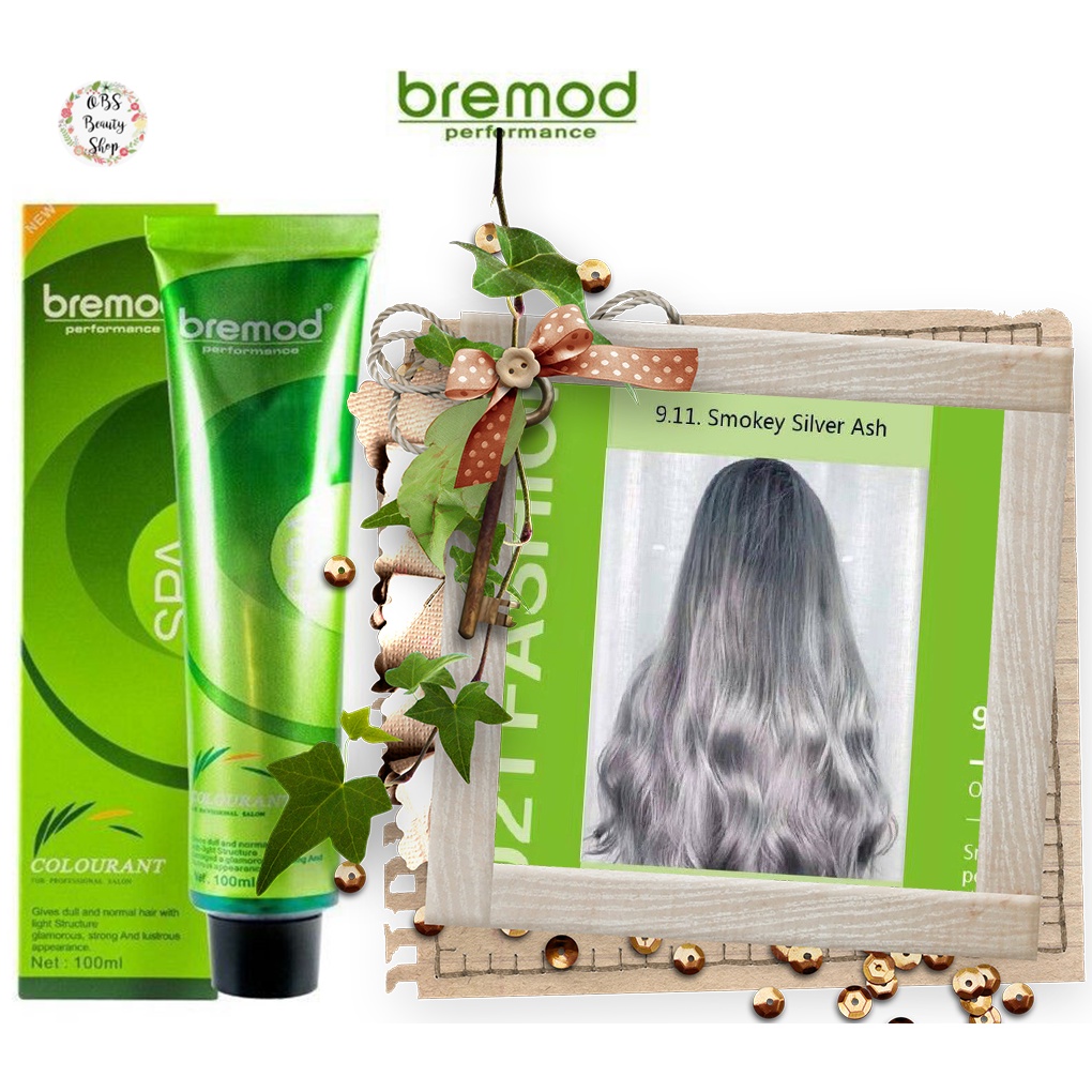 New Colors!!! Bremod Hair color Dye 9/11 Smokey Silver Ash | Shopee ...