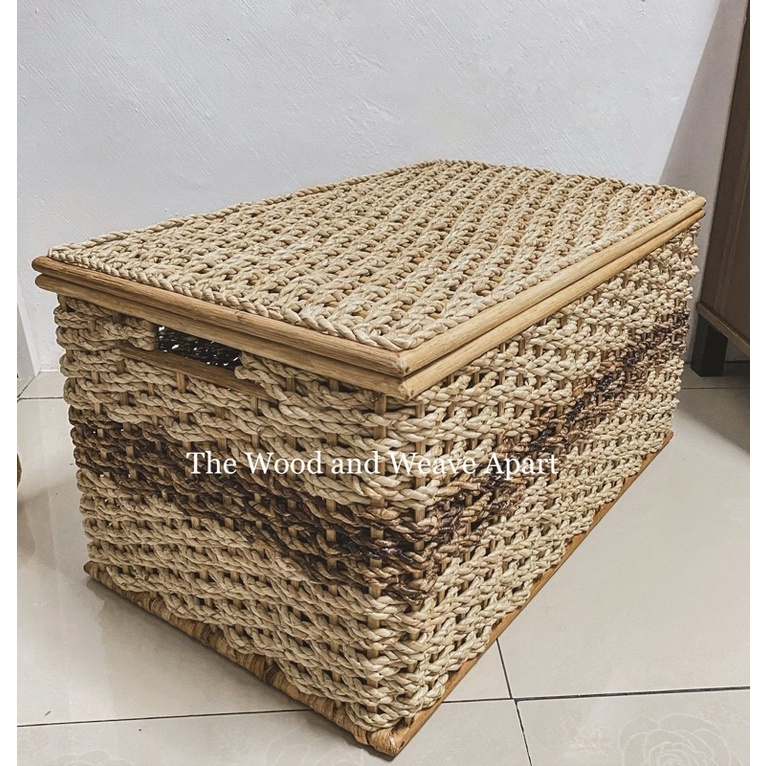 Big Rattan Basket Hamper | Large Buri Native Storage Organizer | Shopee ...