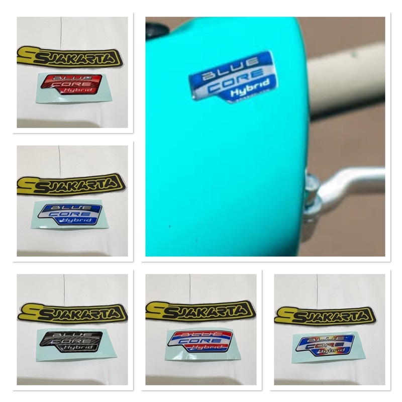 Blue CORE HYBRID Embossed EMBLEM STICKER | Shopee Philippines