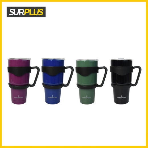 Surplus Hydrofresh Stainless Mug with Straw and Removable Handle 880ml ...
