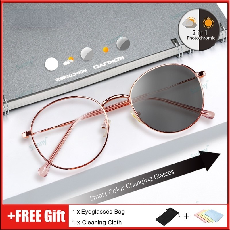 Photochromic Anti Radiation Eyeglasses For Women/Men Anti rad Sun ...