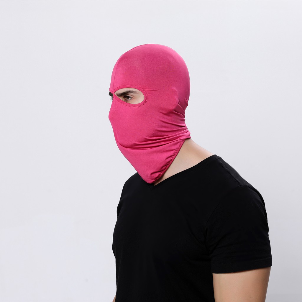 30 Colors Balaclava Ice Silk Dust-Proof Full Face Mask With 2 Holes ...