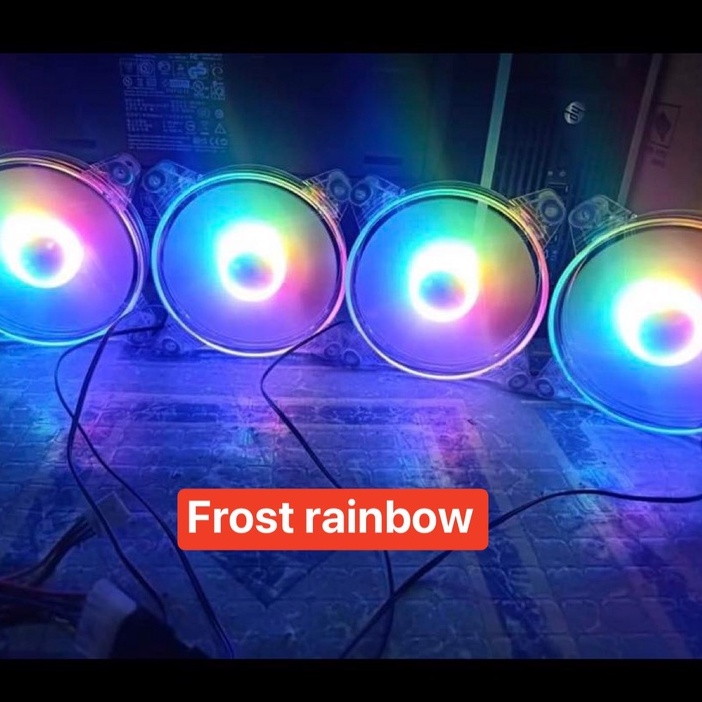 G STORM Aurora FROST RAINBOW LED Fan 120mm PC CPU Computer Case Cooling ...