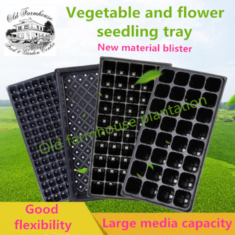 10pcs Seedling Tray 32/50/105 Holes Sowing Nursery Tray | Shopee ...