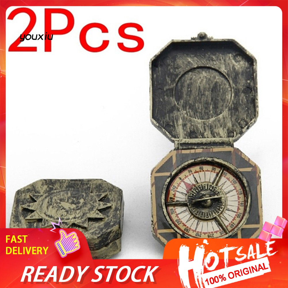 ♚YZWJ♚2Pcs Vintage Compass Kids Pirate Captain Costume Xmas Halloween ...