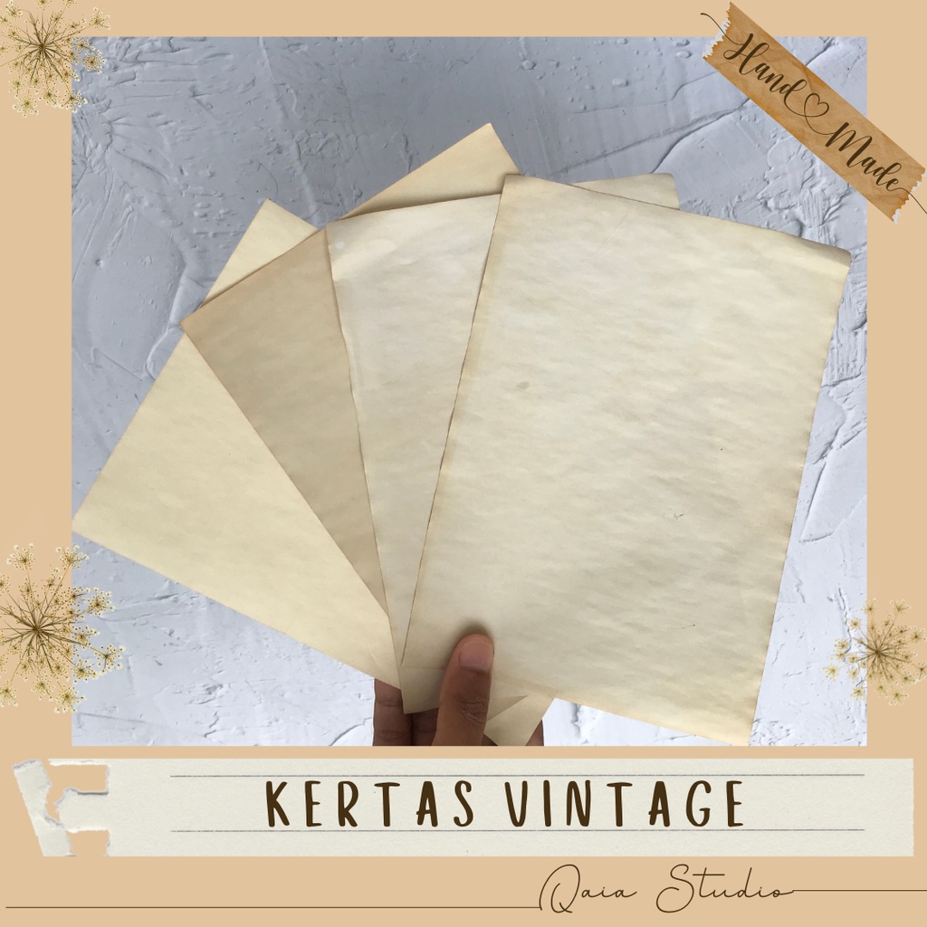 [A5/B5] LOOSE LEAF VINTAGE PAPER HANDMADE BY QAIA | VINTAGE AESTHETIC ...