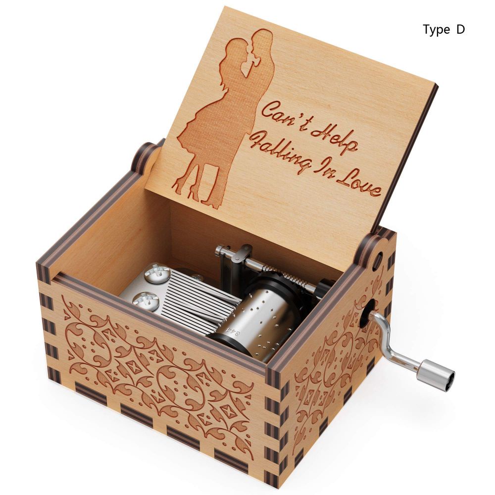 FOREVER Girlfriend Hand-Cranked Birthday Presents Engraving Music Box ...
