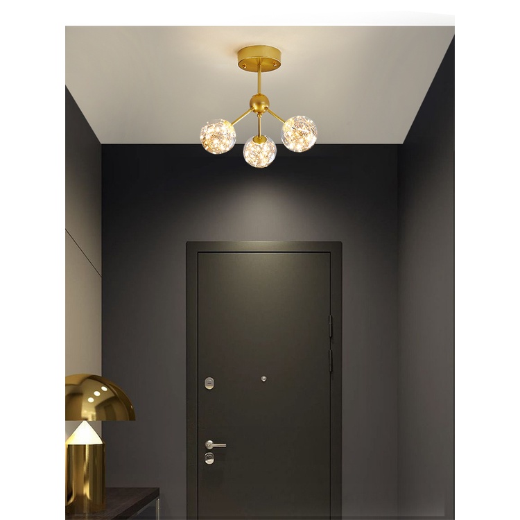 Trazos Modern Led Ceiling Lights Glass Gold/Black For Living Room ...