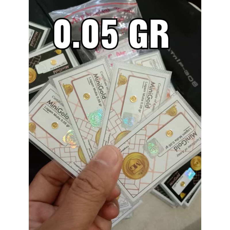 Mini Gold 0.05gr Pure Gold 24k / Small Gold | Shopee Philippines