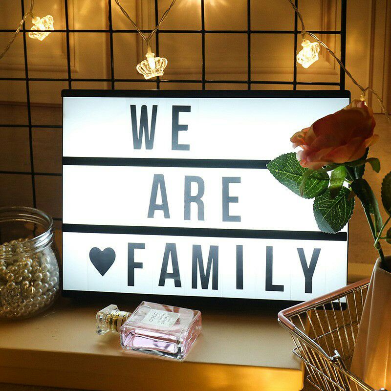 A4 SIZE LED MESSAGE BOX LIGHT BOX HOME DECORATIVE LETTER BOX | Shopee ...