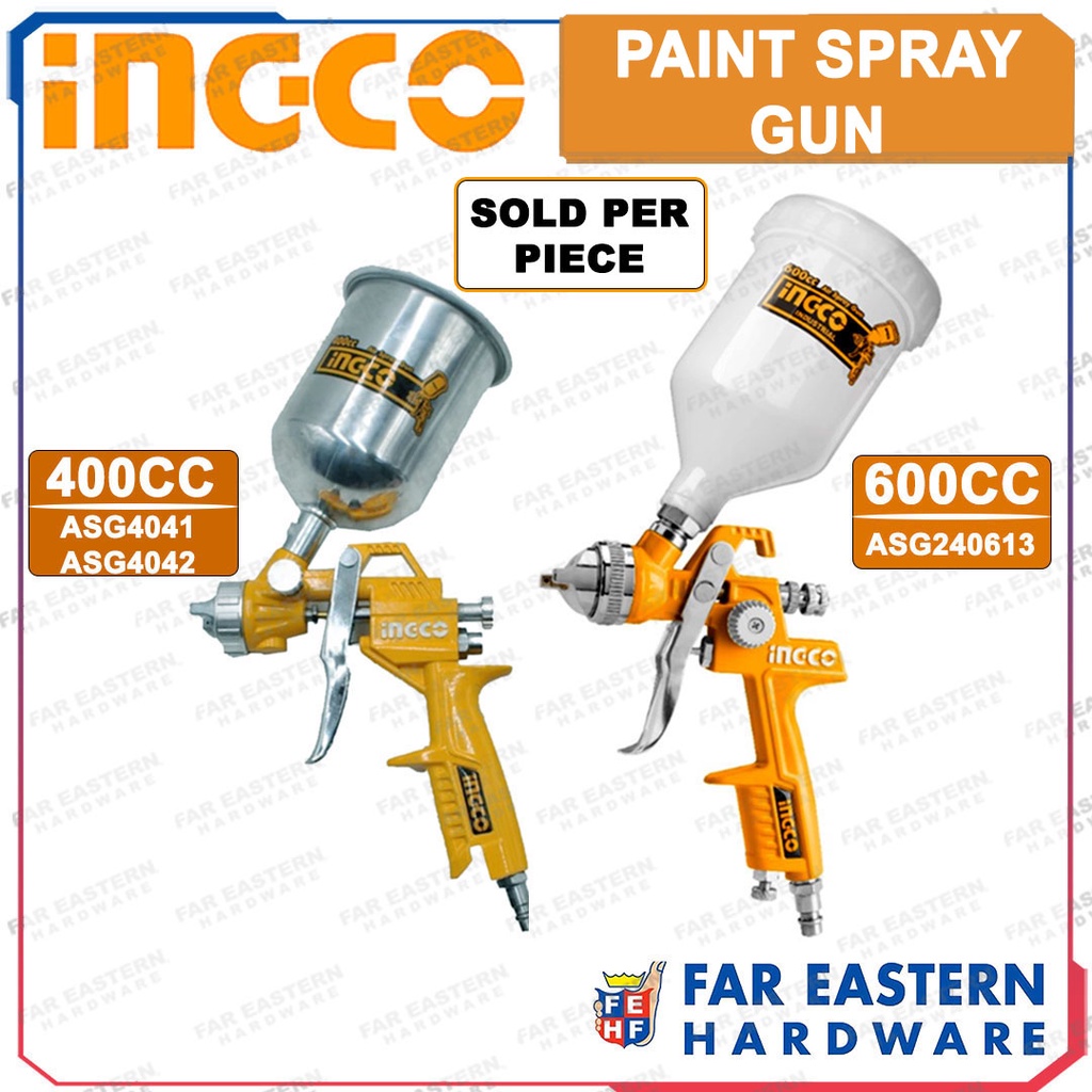 INGCO Air Pneumatic Paint Spray Gun Paint Sprayer 400CC | 600CC INHT ...