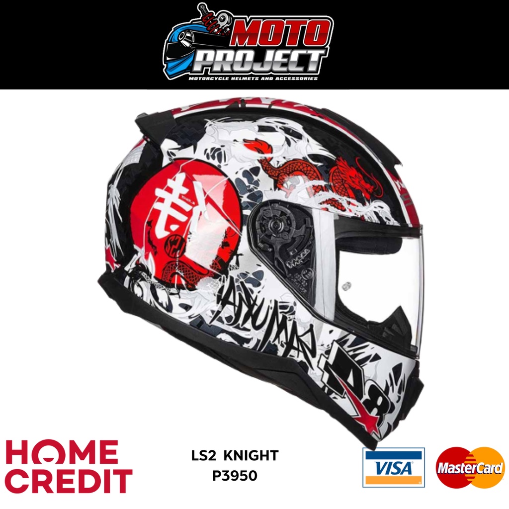 LS2 FF802XV Knight Graphics Full Face Helmet MOTO PROJECT PH | Shopee ...