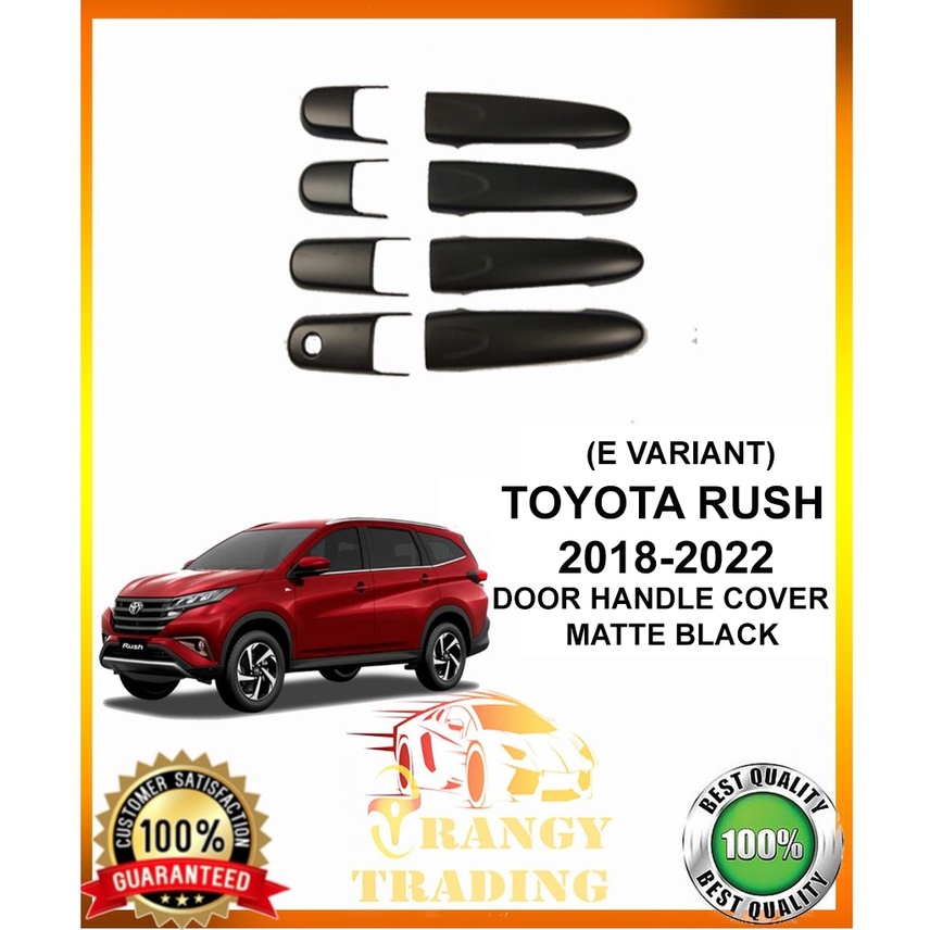 Toyota Rush 2018 to 2024 E VARIANT Door handle cover matte black 2019 2020 2021 2022 2023 Shopee Philippines