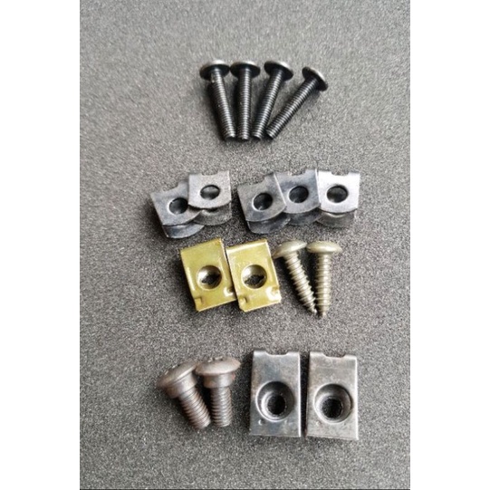 wave 100/wave125 cowling &top cover clip nuts (8pcs) set | Shopee ...