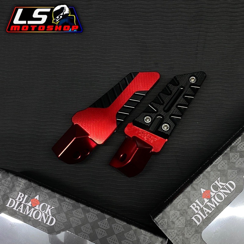 LS BLACK DIAMOND PREMIUM FOOT REST/ FOOT STEP FOR NMAX OLD/ 2020 V2 ...