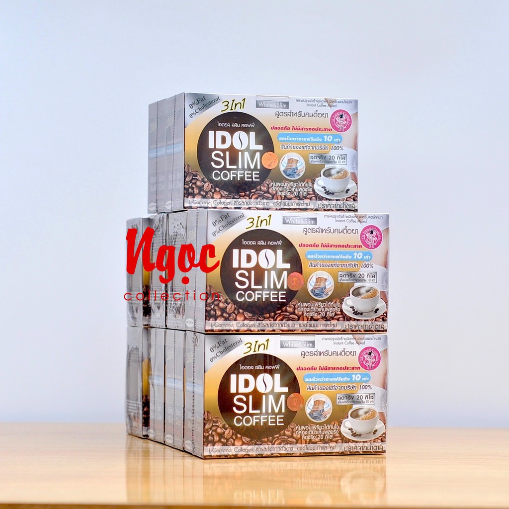 10 Boxes of Idol Slim Coffee Thai Coffee (Box of 10 packs x 15g ...