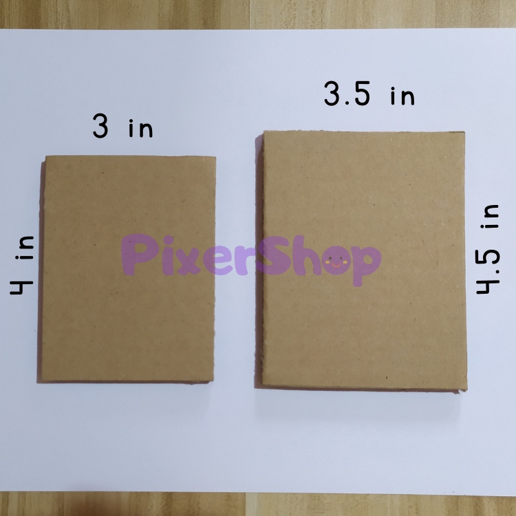 10 pcs Carton Double Wall Pre-cut Cardboard for Photocards Packaging ...