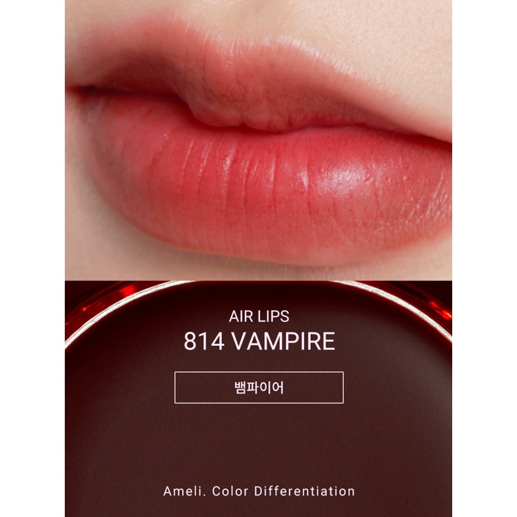 Ameli VAMPIRE LIP PLAT LIPS AIR LIPS | Shopee Philippines