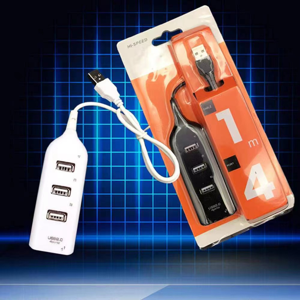 ZCIT High Speed 4 Ports USB 2.0 Hub White Mini Man USB HUB | Shopee ...
