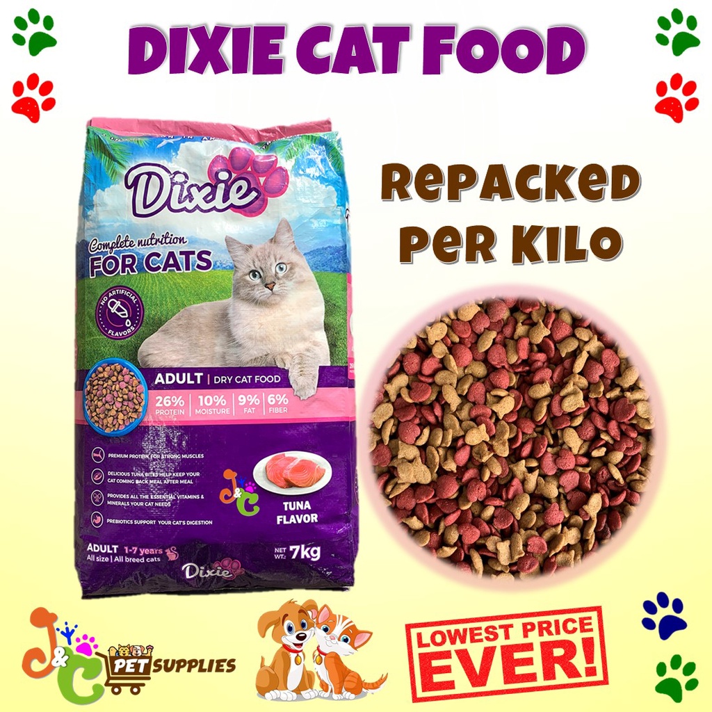 Dixie Dry Cat Food Repacked 1 kg | Shopee Philippines