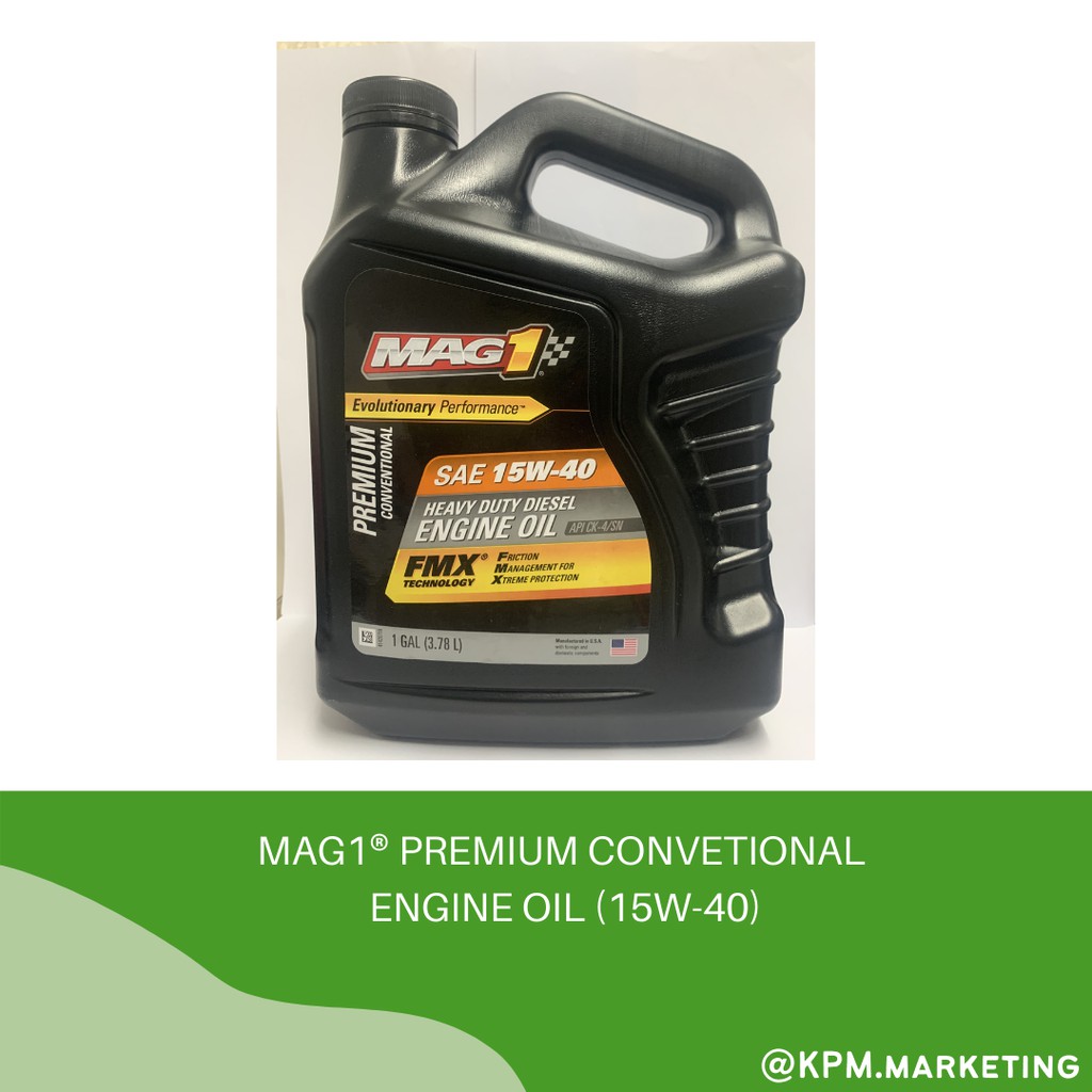 MAG 1 15W40 All FleetEngine Oil for Gasoline and Diesel Engines 1 Gal ...
