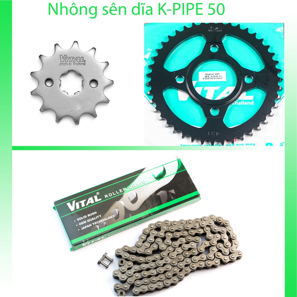 Sym Kpipe 50 / K-PIPE chain sprocket 100 9mm chain —— VITAL- NSD brand ...