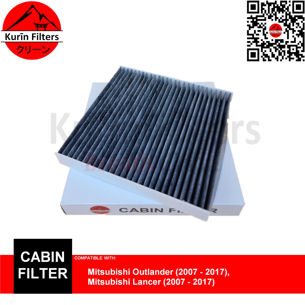 KURIN Charcoal AC Cabin Filter for Mitsubishi Lancer (2007-2017) and ...