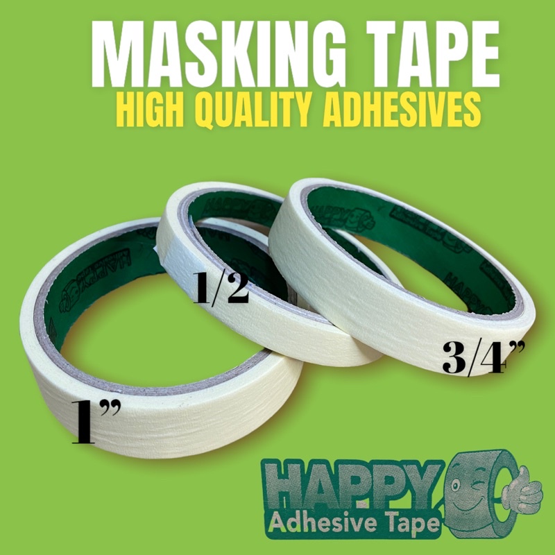 Masking Tape (1/2 , 3/4 , 1” x 10m) sold per Pc | Shopee Philippines