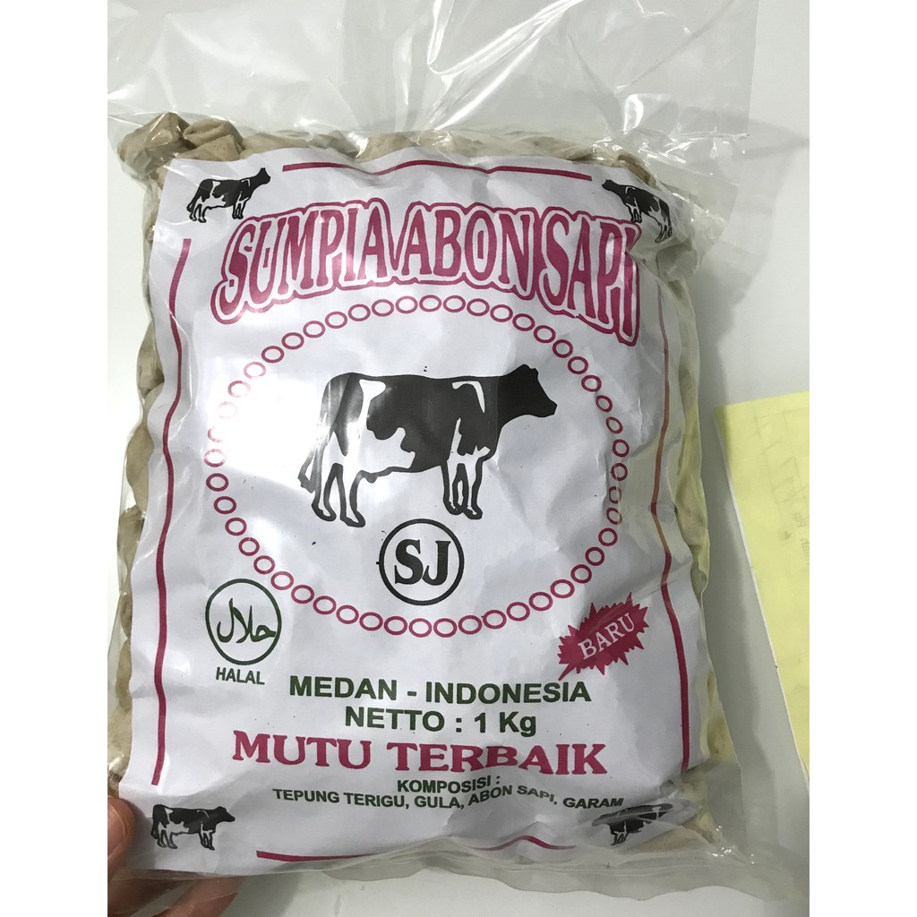 Beef Shredded Sumpia 1KG Cap SJ 100% HALAL - Raw (Not Fried) / Sumpiah ...