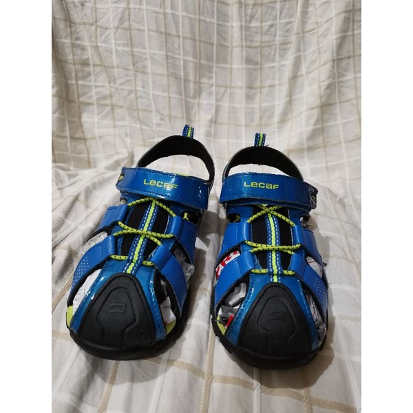 lecaf blue sandals leather 23 cm size 6 | Shopee Philippines