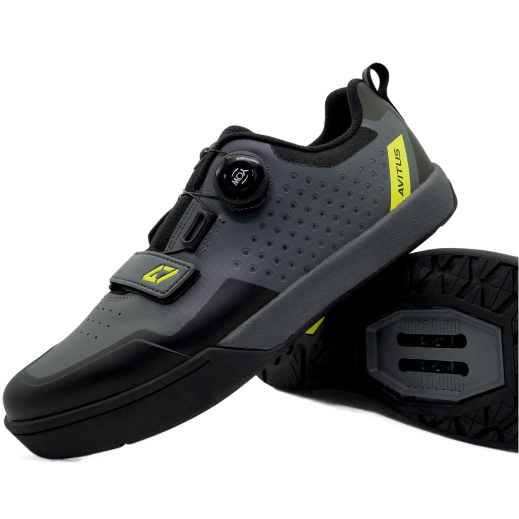 AVITUS Zapatillas MTB Shoe Rubber Sole BOA With 2-Bolt SPD Cleat for ...