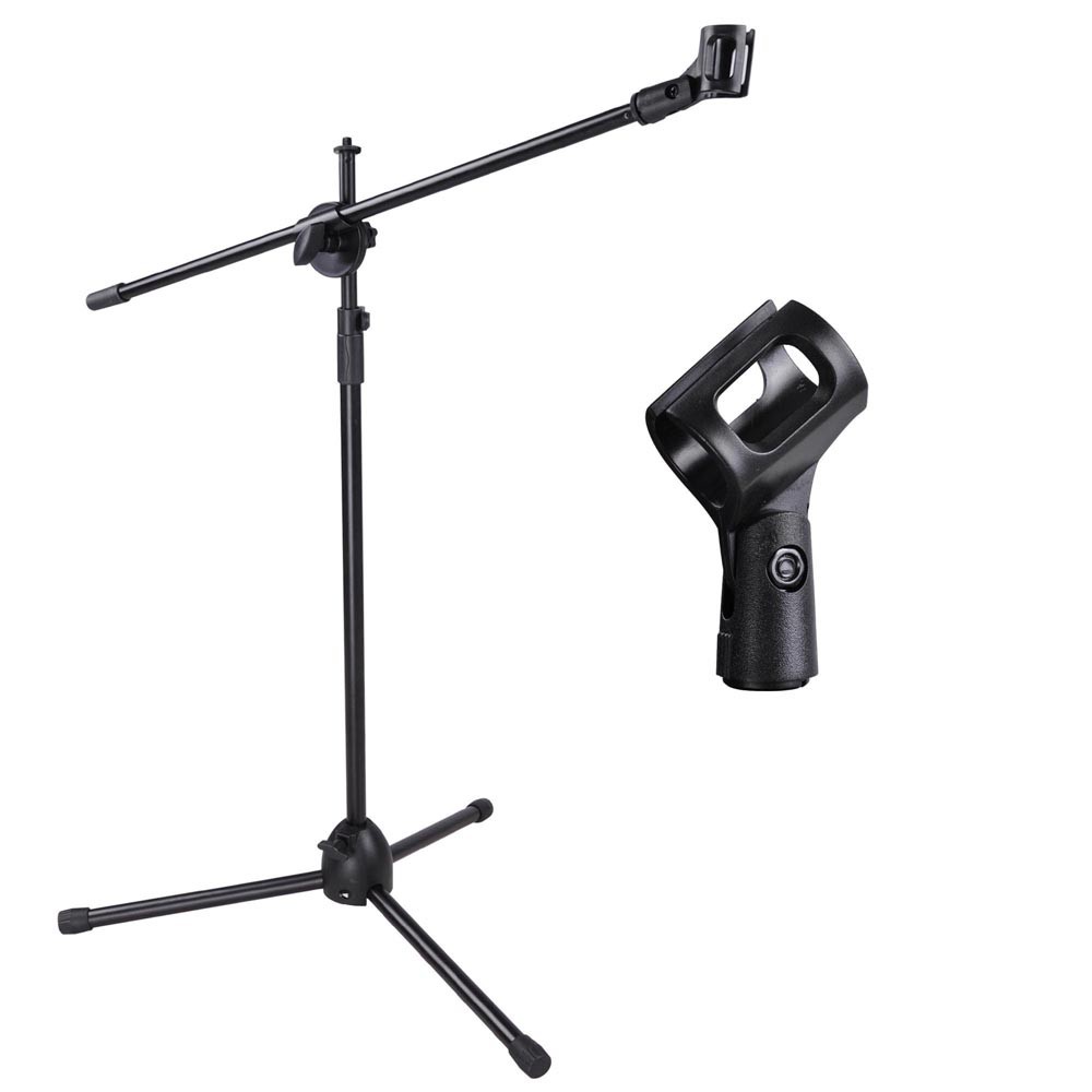Music Microphone Stand with Boom, Tripod Base and with Free Microphone ...