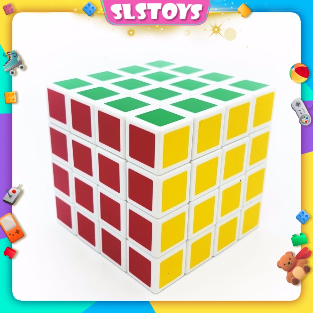 SLSTOYS Rubic Cube Magic Rubik Cube Educational Intellect 4x4 White ...